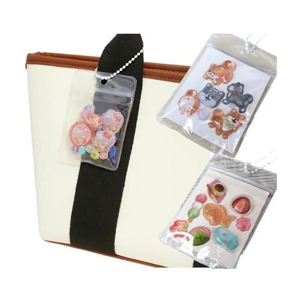 ぷくぷくキーホルダーおもちゃ:お絵かき・ねんど・シール:シール・ステッカー