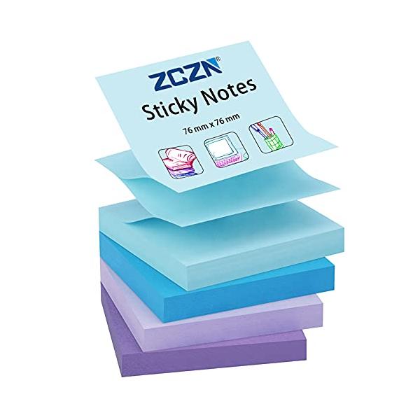 ポップアップ式 付箋自体が交互に張られているので、ちゃんと1枚ずつ取れます。 仕様 76*76mm、100枚/パック、4パッドセット、詳しい伝言、情報整理などに便利な正方形サイズです。 粘着性よく、本に傷つかない しかっりに貼れ、キレイに剥...