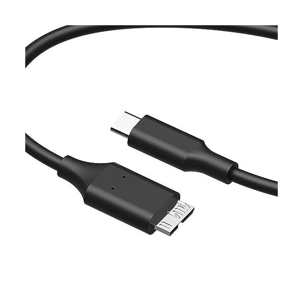 USB C to Micro B 3.0 USB Type-Cポート付き機器やMicro-B USB 3.0ポート機器などの外部ハードディスク、スマートフォン、タブレットなどに搭載されているデータ転送ケーブルを接続します。 高品質 糸芯は高...