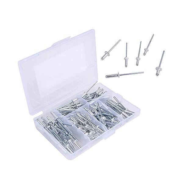 素材: アルミニウム内容物: M3.2*7mm(20個), M3.2*9mm(20個), M3.2*11mm(20個), M4.0*8mm(20個), M4.0*10mm(20個), M4.0*13mm(20個) 合計120個寸法(幅*奥行...