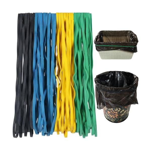数量: 40パックの大きなゴムバンド、ブラック、イエロー、グリーン、ブルー、1色あたり10本、豊富な数量で長期間使用できます。サイズ: フラットの長さは約 30cm/12インチ、幅5mm/0.2インチ、厚さ1.5mm/0.06インチ。材質:...
