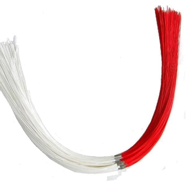 紅白染分け水引5本貼長さ15号約46ｃｍ1束　100本入り太さ約0.9ｍｍ　5筋を銀テープ貼　白紙巻包装慶事や神事の催事や儀式、進物やお正月に主に使用されています。文房具・オフィス用品/のし・冠婚葬祭用品/水引