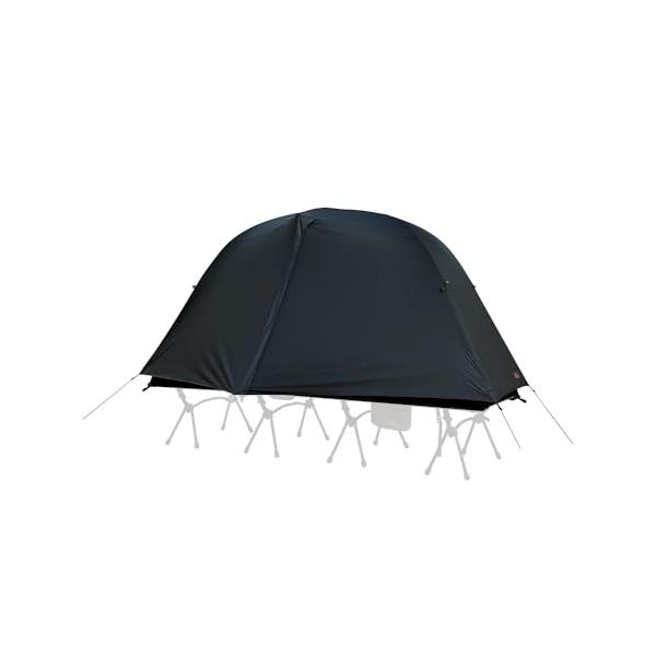 アルミポールフレーム設計、気軽に設営でき  メインポールにはA7075超々ジュラルミンポールが使用されており、軽量かつ優れた強度を備えています。設営は簡単で、ポールを四隅のポール*スリーブにに通していき、フックを引っ掛けるだけで完了します。...