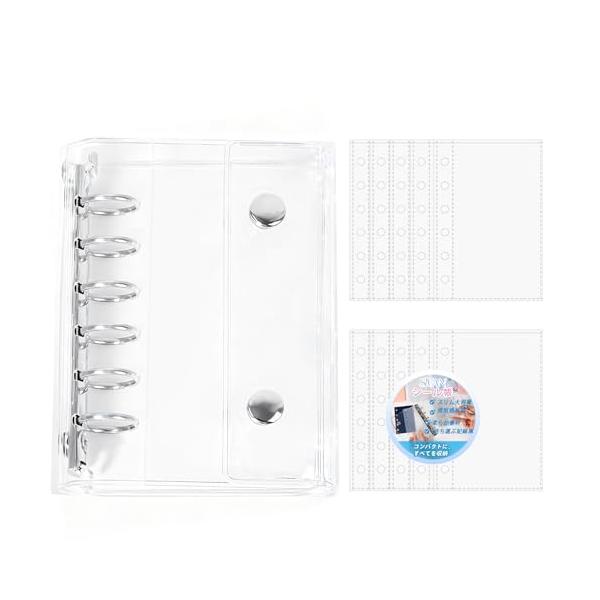 M5/A7サイズ シール帳バインダー 商品仕様。セット内容：1.A7星柄タイプ*リフィル10枚入り ・2.A7星柄タイプ*リフィル20枚入り ・3.A7クリアタイプ*リフィル10枚入り ・4.A7クリアタイプ*リフィル20枚入り ・5.A7...