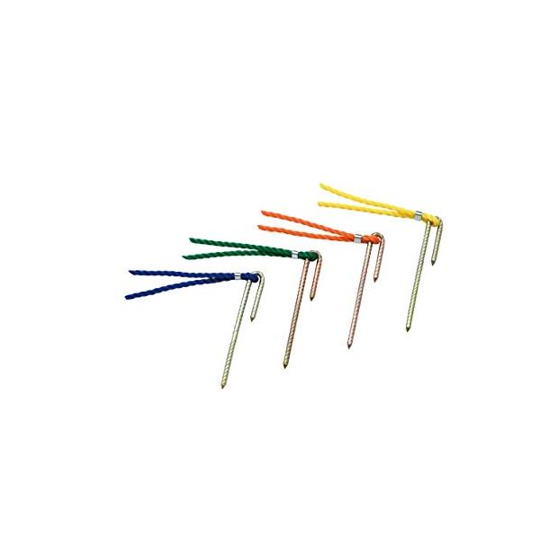 同色10本1組重さ510gポリエチレンロープ6mm*15cm杭6mm*15cmスポーツ&amp;アウトドア/トラック・フィールド/トラック・フィールド整備品