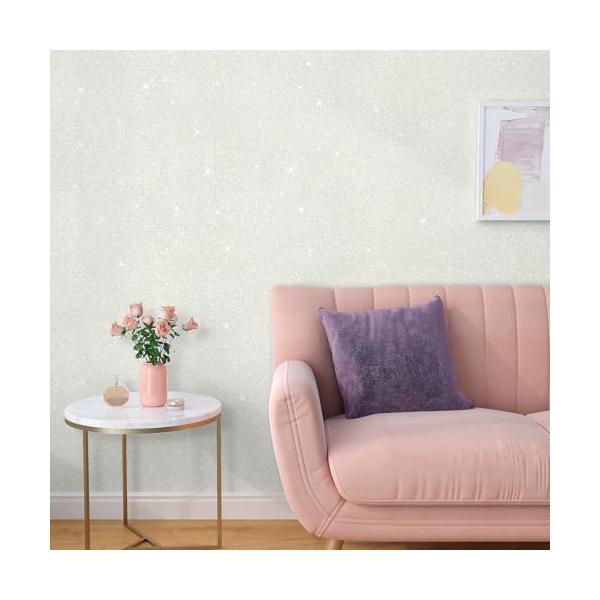 商品仕様 シールのサイズ：幅40cmx長さ2m　風格：キラキラ・華やか・輝い　カラー：ホワイト　材質：PVC(ポリ塩化ビニル 　剥がせる壁紙の表面はギラギラなPVC材質を使用しており、防水性と防汚性に抜群です。スタリッシュで華やかなホームを...