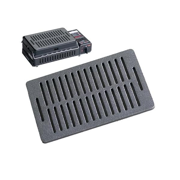 ※材質：Meatban／鋳鉄 FC20)※サイズ：W28cm * D18cm * H1cm 重量：約2.55kg※日本製※ 注意 リフターは付属しません※ 注意 炉端焼き器本体は付属しませんスポーツ＆アウトドア:アウトドア