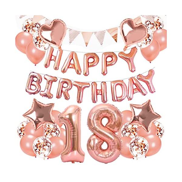 セット内容 (1)HAPPY BIRTHDAY風船ガーランド*1 (2)フラッグガーランド*1 (3)数字風船*2 (4)星形風船*2 (5)ハート形風船*2 (6)紙ふぶき入り風船*12 (7)ローズゴールド風船*20 (8)小道具付き ...