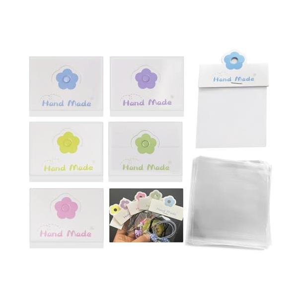 多機能デザイン：MAEXUSアクセサリー台紙は、ピアスやイヤリングなどのアクセサリーを美しく表示するのに最適なアイテムです。台紙には丸い穴が付いており、イヤリングを簡単に配置して表示することができます。さまざまなデザインの台紙と透明OPP袋...