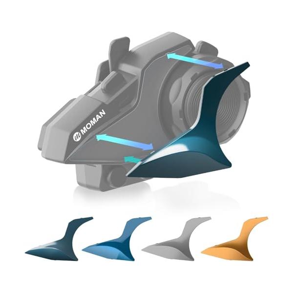 Moman H2E フェイスプレート (ダークグリーンx2 ダークブルーx1 ゴールドx1 シルバーx1) オプションパーツ Moman H2Eに適用車＆バイク/カーナビ・カーエレクトロニクス/カーオーディオアクセサリ/バイク用通信機器