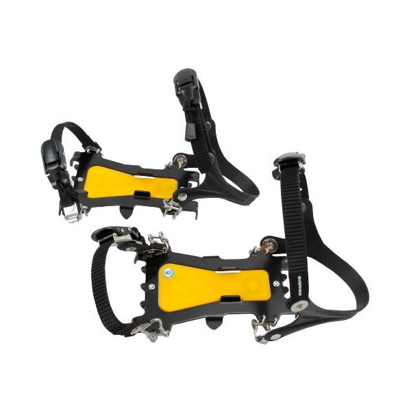 原産国:韓国サイズ:イエロL(25*28cm)オレンジS(22.0-24.5cm)材質:炭素鋼全長:15cm構造:スノープレート付き、バックル式、六角レンチ、収納袋つき重量:S500g、L520gスポーツ&amp;アウトドア:登山・クライミ...