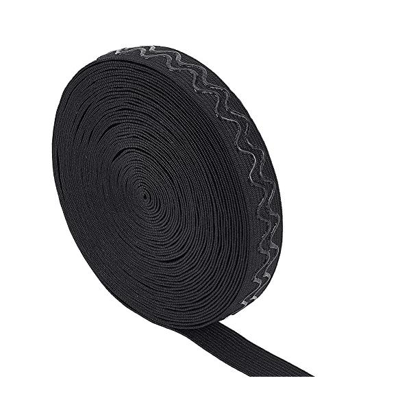 サイズ詳細：幅約18.5mm、厚さ1mm、約10ヤード(9.14m)/ロール。滑り止め織ゴム：織ゴムの表面にはシリコンバッキングで摩擦を加え、有効的に滑りを止めます。高品質：優れたポリエステルとゴムで作ら、より厚くて質感がよいです。老化や断...