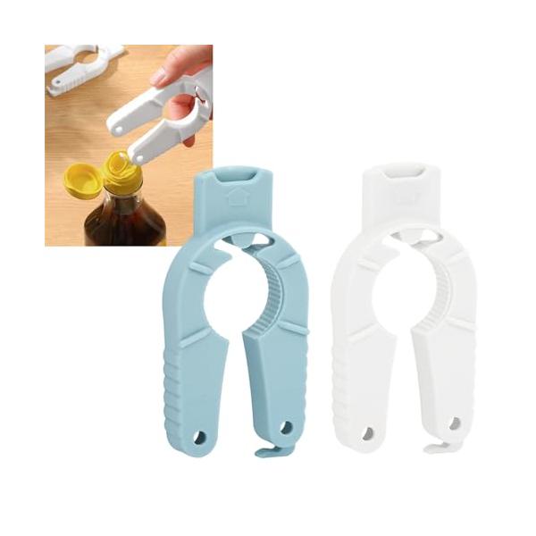 製品の詳細 サイズ：10.3*5cm； 素材：プラスチック；セット内容： ホワイト*1、ブルー*1 合計2個。瓶の開栓、缶詰の蓋こじ開け、プルタブの引き上げという3つの主要機能を1つに集約。キッチン周りのあらゆる開封作業をこの一品でカバーし...