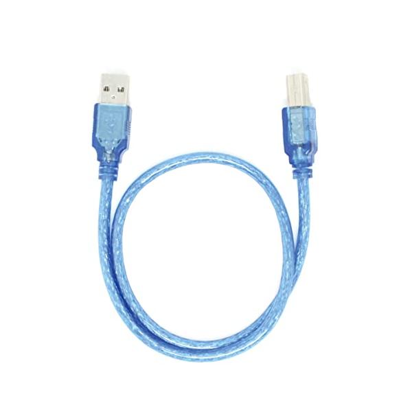 特徴 USB Type-A オス  - USB Type-(オス) ケーブル USB2.0規格 長さ 全長 約50cm(端子含む) 用途 外付けハードディスク、スキャナー、プリンターなどへの接続 カラー  ブルー 保証期間  お届け日より1...