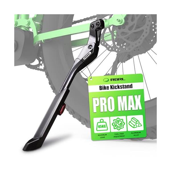 安定性と耐久性 RBRL自転車 スタンド高品質のアルミニウム合金で作られており、防錆性、防振性があり、変形しにくいです。安定した構造により、信頼性の高いサポートが保証されます。 自転車は常に安全に駐車してください 大型滑り止めソール 滑り止...