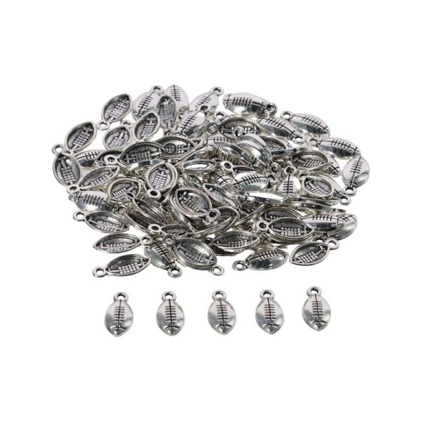1.パッケージに含まれるもの: 15x7mmサイズの100個のシルバーラグビーフットボールチャームペンダントを受け取ります 2.プレミアム素材: ラグビーフットボールの魅力はプレミアム合金で作られており、その強度と寿命を確保しています 3....