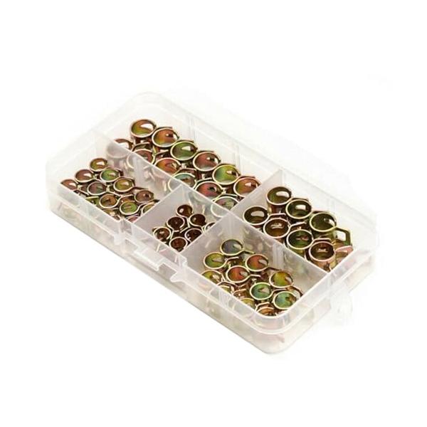 セット内容 Φ6mm-Φ10mm各15個、合計75個。 サイズ Φ6mm、Φ7mm、Φ8mm、Φ9mm、Φ10mm。 用途 締めた後には、長期間の使用による配水管の老化や脱落、緩みを防止できます。 簡単な操作 一つのペンチで簡単に締め付ける...