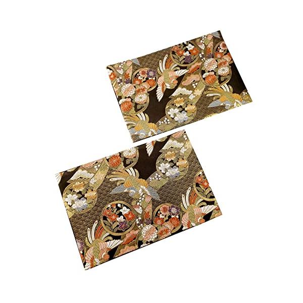 帯を思わせる華やかな金襴織物を使ったティーマットペアセットです。ペアセット箱入り。和紙風包装紙にて包装済みですのでプレゼントに最適。包装紙が破れないようOPP袋に入れてお届けします。外国人に喜ばれる日本のお土産として人気。布製品なので持ち運...