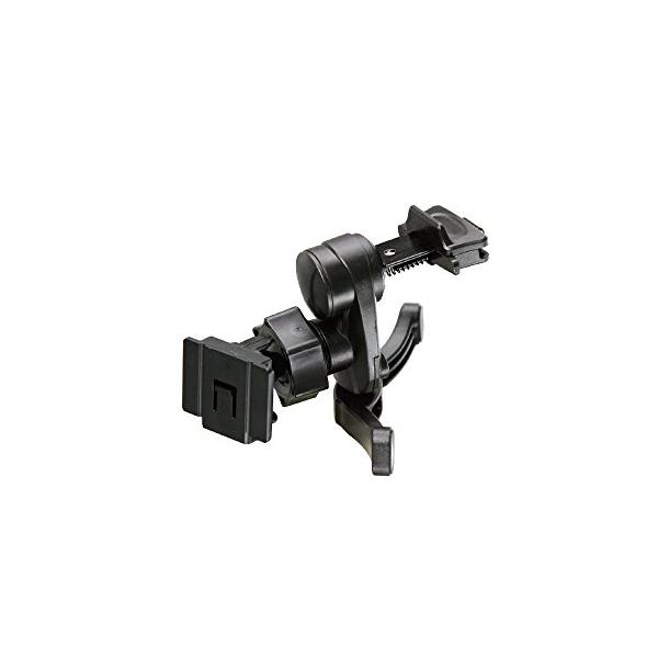 適合表ユピテルYE3用のエアコンルーバータイプ2 (吹き出し口) カーナビ取付スタンドとなります。レバーを引っぱりフィンに引っかけるだけの簡単脱着で乗せ換えもラクチン。ボールヘッドタイプで角度調整も自在。・頑丈な 支えアームの角度は調整が可...