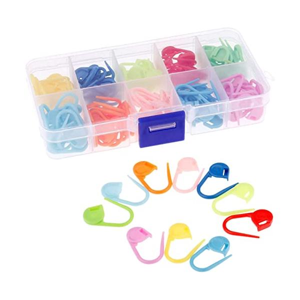 仕様 素材：プラスチック セットの内容：可愛いカラー10色セット あわせて120個。サイズ：長さ：約2.2cm　透明ケース：約12.8*2.2*6.5cm。 耐久性 高品質のプラスチックで作ります。壊れにくく、質は良くて、耐久性があります。...