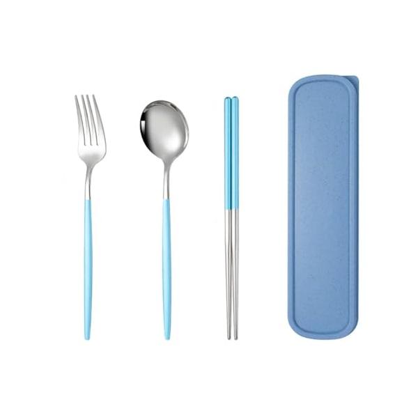 * セット内容 *：カトラリーセット スプーン・フォーク・はし 、収納ケース付き。毎日のさまざまな食事ニーズに対応 * 素材 *：高品質ステンレス製 高い強度、錆びにくい、変色しにくい、高い耐熱性があるなどの特徴があるため、長くご使用できる...