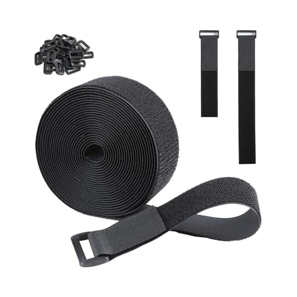 優れた拡張性と耐久性 荷締めベルトはナイロンの材料で作られ、耐荷重性に優れており、粘着部分の長さが4 cm を超える場合、最大約20Kgの荷重に耐えることができ、脱落の心配もありません。 自由にカット AiQInuのマジック結束バンドは、必...