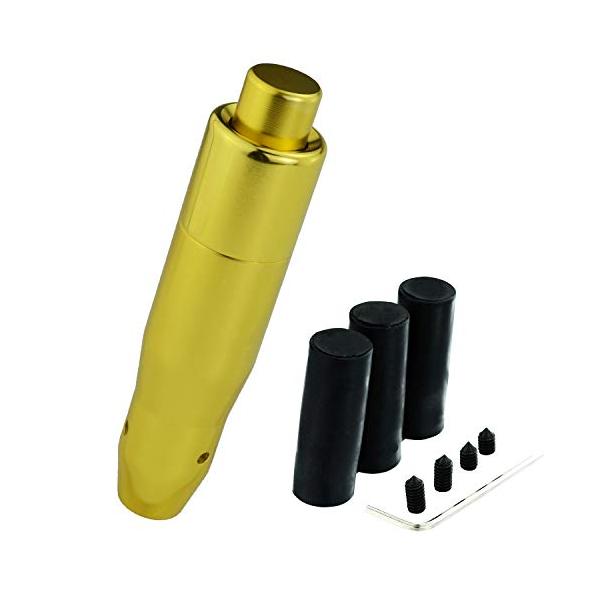 プッシュボタンと合金製：ギアスティックシフターはユニークなデザイン、プッシュボタンとアルミニウム合金製をしています。 ロゴはなく、独特のパーソナライズされた外観で車内を強化し、車をよりファッショナブルにします。快適な感触：シフターノブは滑ら...