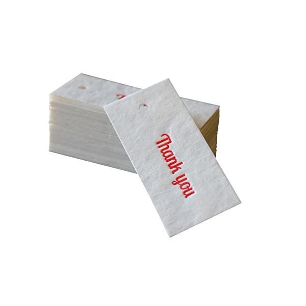 商　品 サンキュータグ 用　途 各種ラッピング・ギフトタグ等 生　産 日本製 印　刷 活版印刷 数　量 30枚入り サイズ 24*54mm(穴:直径3mm)文房具・オフィス用品:ラッピング材