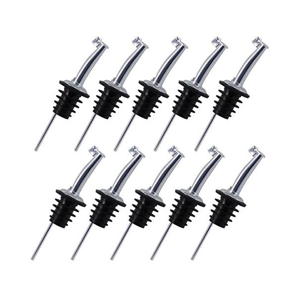 オイル、ワイン等の注ぎの口金です、スチール部は注ぎに最適の少しカーブした形状です。フタ付きの設計でキャップより、開閉が楽にできます、忙しい時に片手でも使えます。液が細く出るのでたれずに量のコントロールがしやすく、ムダ使いも防げます。栓の部分...