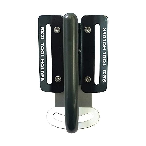 用途:ベルトに装着して工具などの吊り下げ特徴1:折り畳み式で邪魔にならずカチッと止まる特徴2:軽量なアルミ製ホルダー使用色:ブラックカラビナ:アルミDIY・工具・ガーデン:大工道具・用品:工具差し・収納用品:工具差し