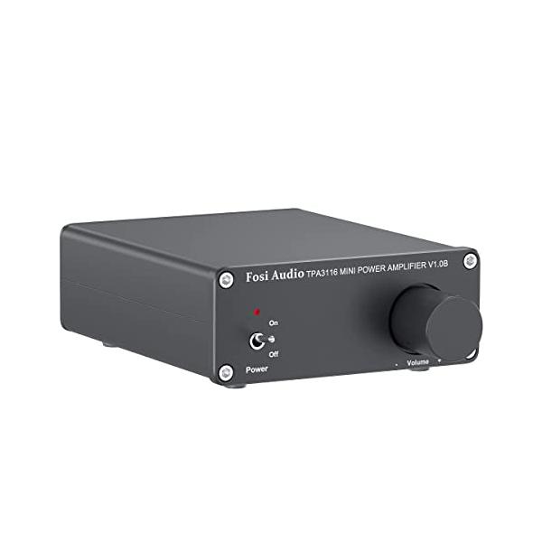 Fosi Audio V1.0B ミニ ステレオ アンプには、新しいアンプ技術に基づいた高効率の完全統合型デジタル クラス D オーディオ アンプ IC が含まれており、12 V * 24 V の電源電圧範囲をサポートしております。V1.0...