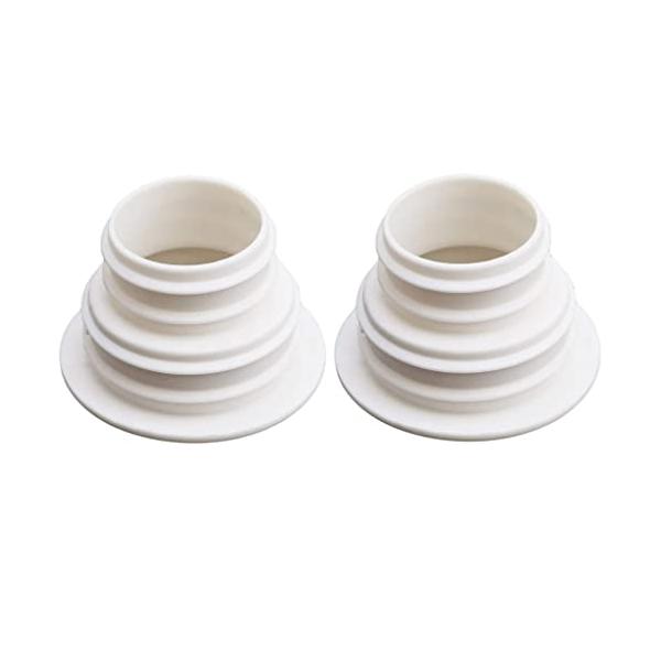 排水溝径約3.9-5.5cm適用排水ホース径4.3-3.3cm以下対応洗濯機/洗面器/流し台の排水管によく使いパッキンです。簡単装着、2個セット、排水管と排水溝の接続部分に使い、隙間を無くして、臭気抑制。TPR高品質材質、耐久性、耐腐食性が...