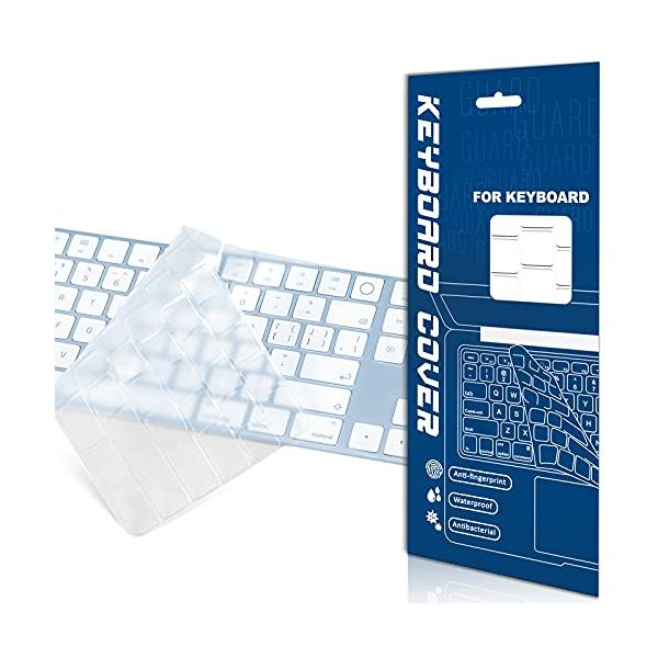 対応機種 iMac Magic Keyboard 24インチ専用 キーボードカバー [英語(US)配列]，型番：A2520。ご購入前にパソコンの型番をよく確認してください。 超薄型・高透明度 超薄型＆手触りが良く、キーボードカバーを装着して...