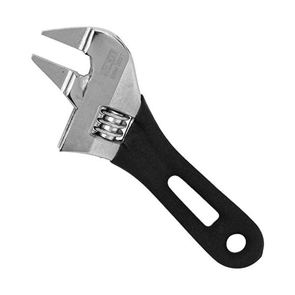 用途:ボルト・ナットの締結作業特徴1:薄型ナットやダブルナットに最適特徴2:キャスターや同軸コネクターにも最適先端厚さ:2.5mm最大口幅:30mmDIY・工具・ガーデン:作業工具:駆動工具:レンチ:モンキーレンチ