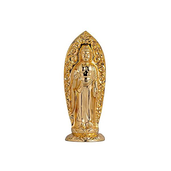 シリーズ：十二支の守護本尊 純金メッキ仕上げ 　約7ｃｍ デスクの引き出し/バッグの隙間 狭い場所でもすっぽり収まる、携帯サイズのミニ仏像本体サイズ(約)：高さ7.3*幅2.8*奥行2.0cm (身丈5.5cm)　重さ：60ｇ　*製品内容：...