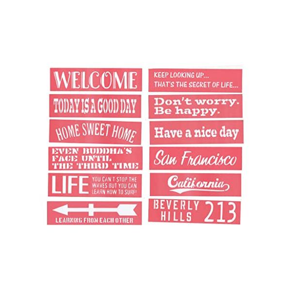 ステンシルシートsize:5x20cmホビー/手芸・画材/画材/デザイン・製図/テンプレート