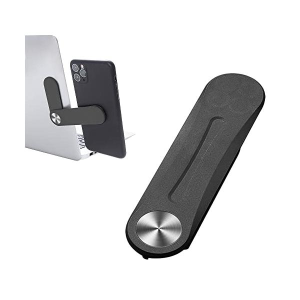 * 高品質素材・製品詳細 材質はアルミ合金*スチールで、サンドブラストとシルバーアルマイト仕上げにより高級感と耐久性を兼ね備えます。金属シャフト付きで回転しやすいです。マグネット式スタンド本体サイズ約12x3x0.5cm。重量：約32g 。...