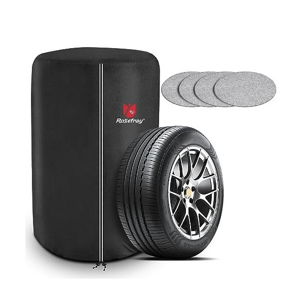 フェルトパッド4枚付 直径58cmのフェルトパッドが４枚付いています。タイヤを重ねた収納の場合、タイヤの間と一番上に、フェルトパッドを入れると、ホコリや擦れ傷からタイヤをしっかり保護します。 高品質の素材 &amp;防水性抜群 防水コーティ...