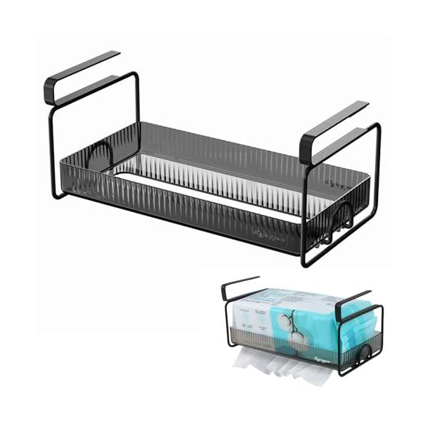 便利な吊り下げラック 金属固定バーの厚みが2.5mmしかないので戸締りには影響がありません。厚さが1.9cm以下の棚板に取り付けることが適用します。キッチン、浴室、お風呂、洗面台、オフィスなどの戸棚や机にも最適です。キッチン用紙、ティッシュ...