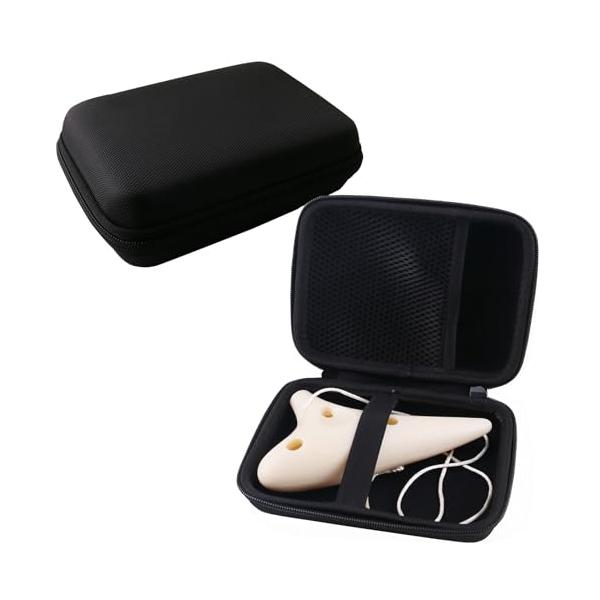 WERJIA 収納ケース互換のNIGHT/MUNIZ/Ti Amo /POPOLOオカリナ 陶器吹奏楽器収納ケース材質：耐久性のある高級ハードEVA素材、優れた肌触り、中身の柔らかい保護。用途：保管保護、汚れ、衝撃、磨耗を防ぐことができ、ハ...