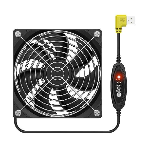 サイズ：14CM 高品質＆幅広い適用性 ファンは高品質のダブルボールベアリングモーター設計を採用しており、静かで通常のファンの2倍以上の寿命があり、長時間連続的に動作できます。パソコン、ルーター、ハードディスクなどの機器の冷却や、AV機器、...