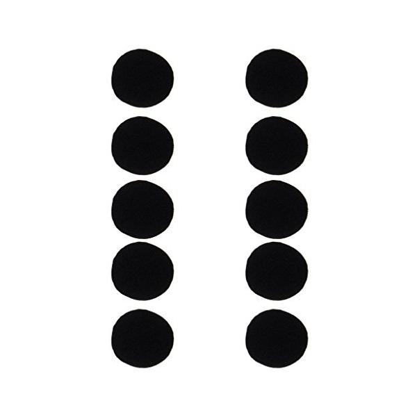 交換用イヤーパッド イヤークッション 35mm MDR-Q55 MDR-Q21LP対応 10個セット 黒 Gen家電＆カメラ/イヤホン・ヘッドホン/イヤーパッド