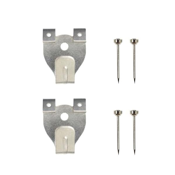 素材:ステンレス入り数:1パックフック(中)*2個、針4本DIY・工具・ガーデン:建築金物:建築金具:止め金具・フック:釘フック