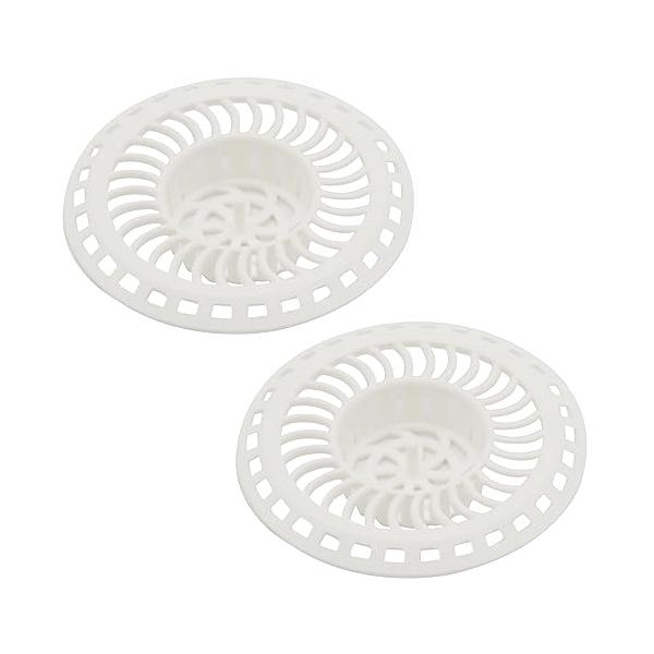 洗面台の排水口用。置くだけで取り付け簡単です。ゴミや髪の毛をキャッチしても水がたまらず、排水口の詰まりを防止します。使い捨てではありません。汚れが気になったら取り換えられる2個入りです。排水口内径約35-70mmに対応(※一部特殊な形状には...