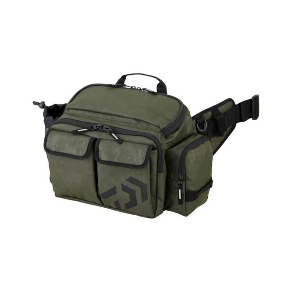 ダイワ ヒップバッグ(D) (フィッシングポーチ 収納)*本体外寸 cm ：約16*34*23*発売年：2025年新色*ダイワ フィッシングポーチ 収納*スポーツ＆アウトドア/釣り/釣り小物/収納ケース・バッグ/船釣りバッグ