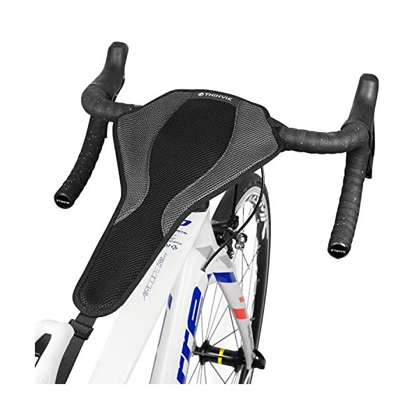 吸汗性 ロードバイク/マウンテンバイクの屋内サイクリングトレーニング用の汗吸収ネットデザインです。二層設計で汗を効果的に吸収し、汗、腐食からフレームを保護し、激しい汗の腐食からフレームとボトムブラケットを保護します 調節可能なスウェットガー...