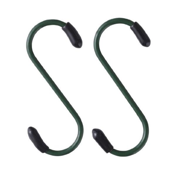 ガーデン用品を簡単に飾れるS型フックです。フェンスやトレリスに引っ掛けて植物を飾れる便利なスチールフック2個セット。いつものガーデニングに高さを出したり、配置を移動させてイメージを変えたい時にお使いください。サイズ : 約幅3.9cm*厚さ...