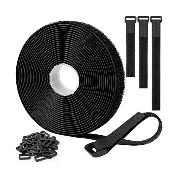 耐久性と拡張性に優れたデザイン マジック結束バンドは、ニーズに応じて必要な長さを自由にカットでき、非常に柔軟に使用して、ケーブルであろうと、特に大きなアイテムであろうと、すべてを結び付けることができます。 ベルクロ自粘性が強い フックストラ...