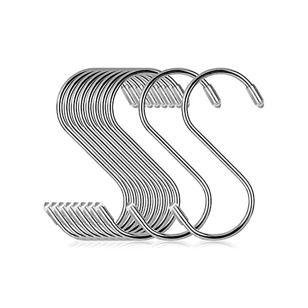 ブランド: VIPITH パッケージ内容：S字フック＊10個、1個あたり重さ約：10g。S字フックサイズ：長さ約8ｃｍ、幅約3.2ｃｍ、厚さ約0.3cm。Sじフック素材：　耐久性と耐錆性に優れたステンレス仕上げ、頑丈なステンレスSフックであ...
