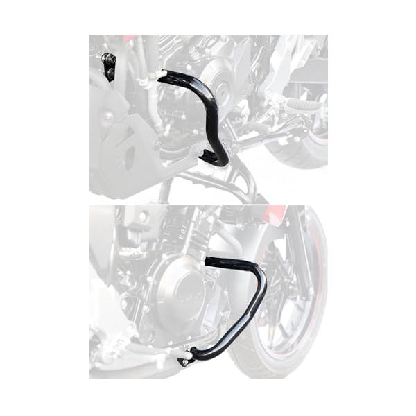 Vストローム250用のエンジンガードです。排ガス規制対応の2023年モデルにも装着できるように設計。基本形状は変えずに幅広い年式で対応できるように設定。Vストローム250だけでなく、GSR250/GSR250Sにも対応　※Vストローム250...